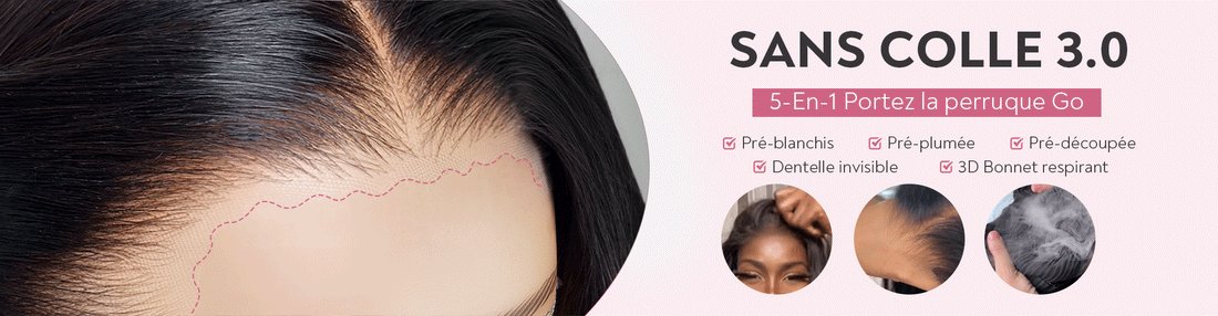 Glueless Perruque Wear Go-Perruques sans colle pour un look naturel ...